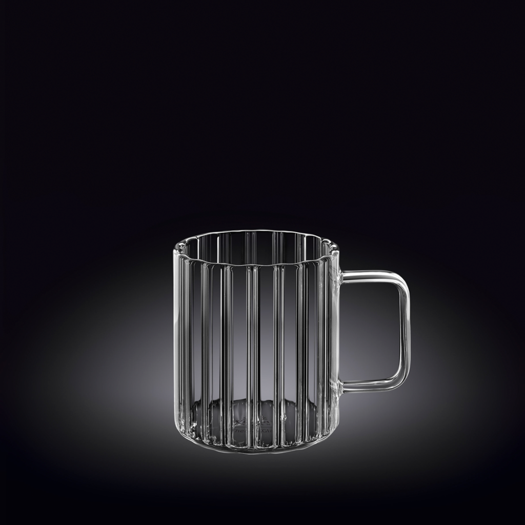 Mug 250 cc Recto Segment Thermo Glass Wilmax - Menajes San Luis